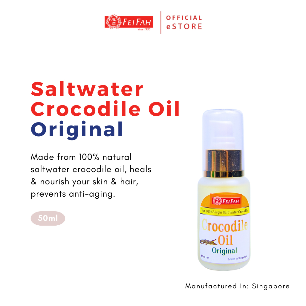 Fei Fah 100% Pure Saltwater Crocodile Oil 50ml (Original) | Shopee ...
