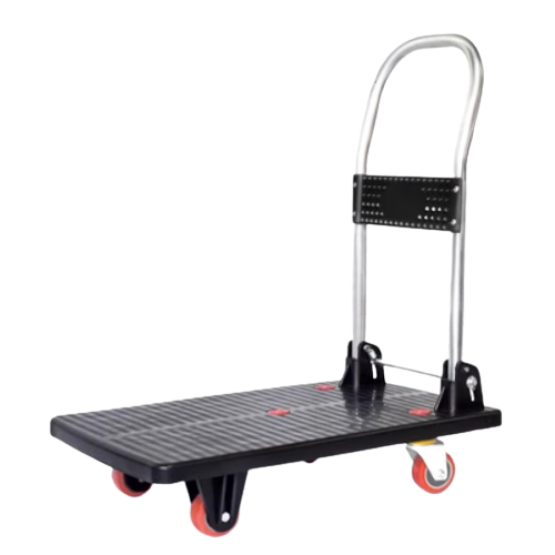 BLACK FOLDABLE TROLLEY FOR DELIVERY MOVING GOODS WAREHOUSE 100KG ...