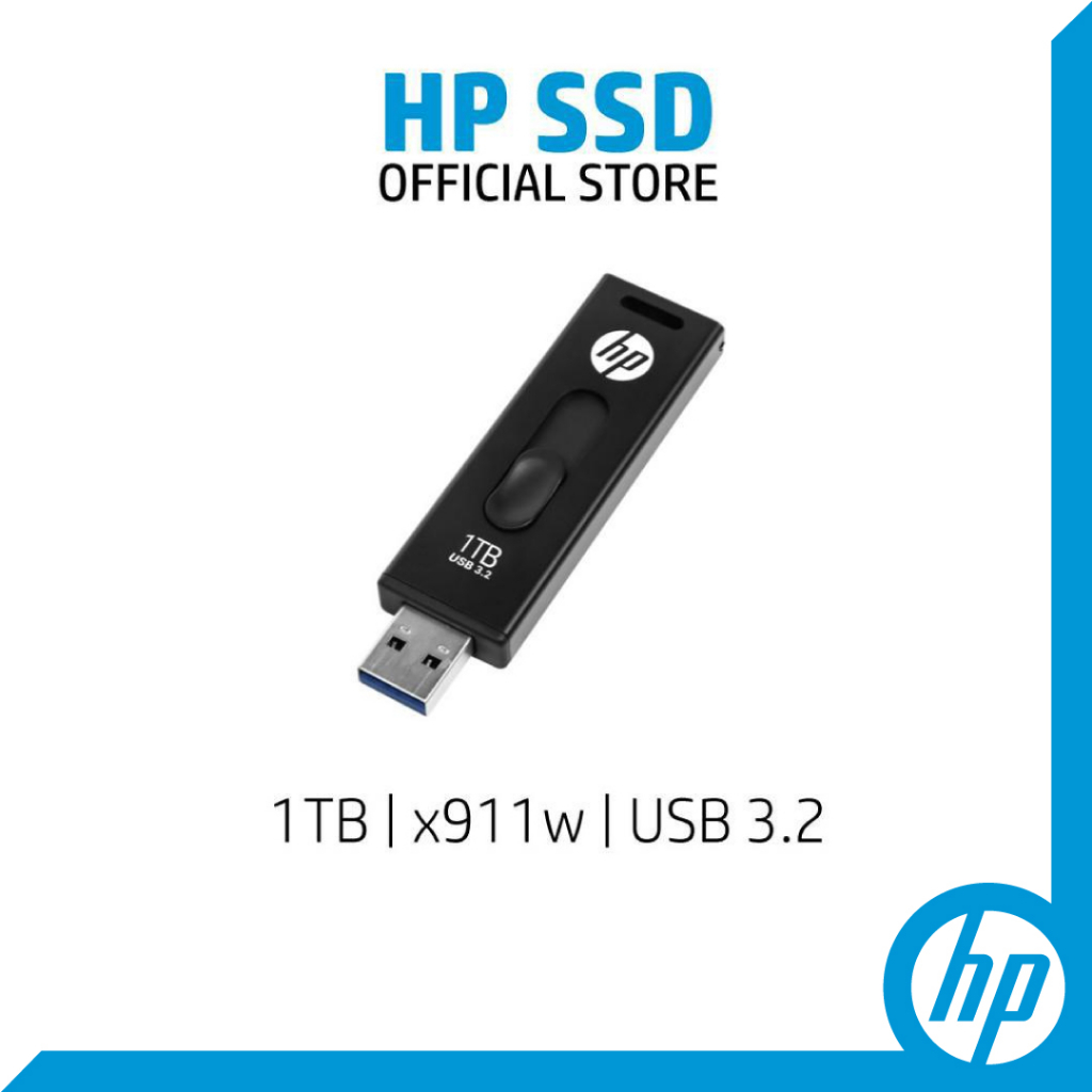 HP x911w SSD USB 3.2 Flash Drive 128/256/512GB/1TB - 2 Years Warranty ...