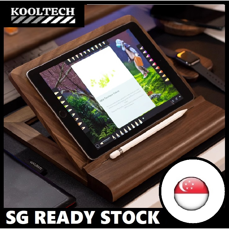 adjustable Laptop stand solid wood stand tablet ipad stand solid wood ...