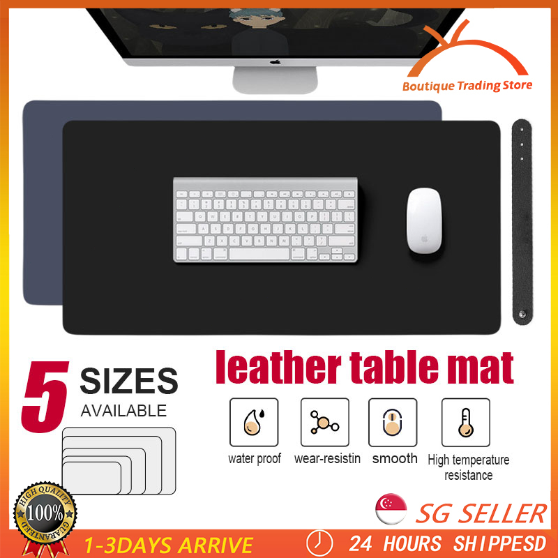 Premium Leather Desk Pad Leather Desk Pad Protector Mouse Pad Office ...