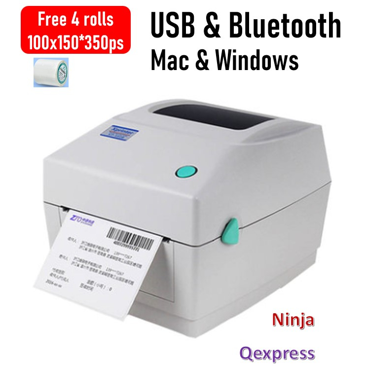 Thermal Printer for Waybill Barcode Label Print USB /Bluetooth | Shopee ...