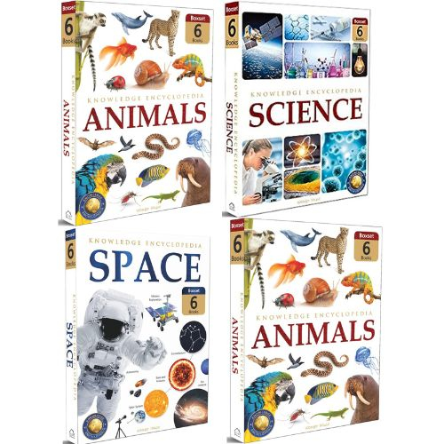 Animals/Science/Space - Collection of 6 Books : Knowledge Encyclopedia ...