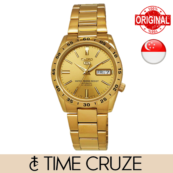 [Time Cruze] Seiko 5 Sports SNKE06K1 Automatic Gold Tone Stainless ...