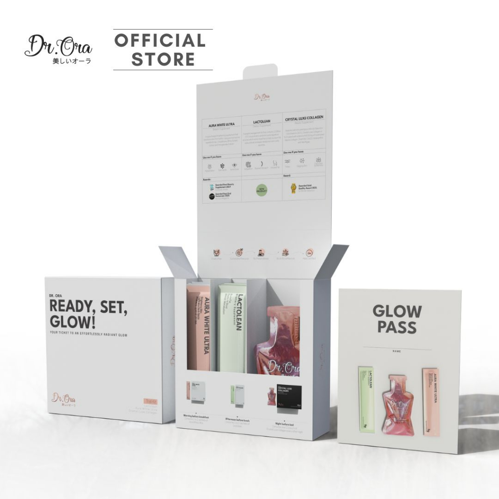 Dr. Ora Ready, Set, Glow Trial Kit | 6-day Supply of 3 Products | Aura ...