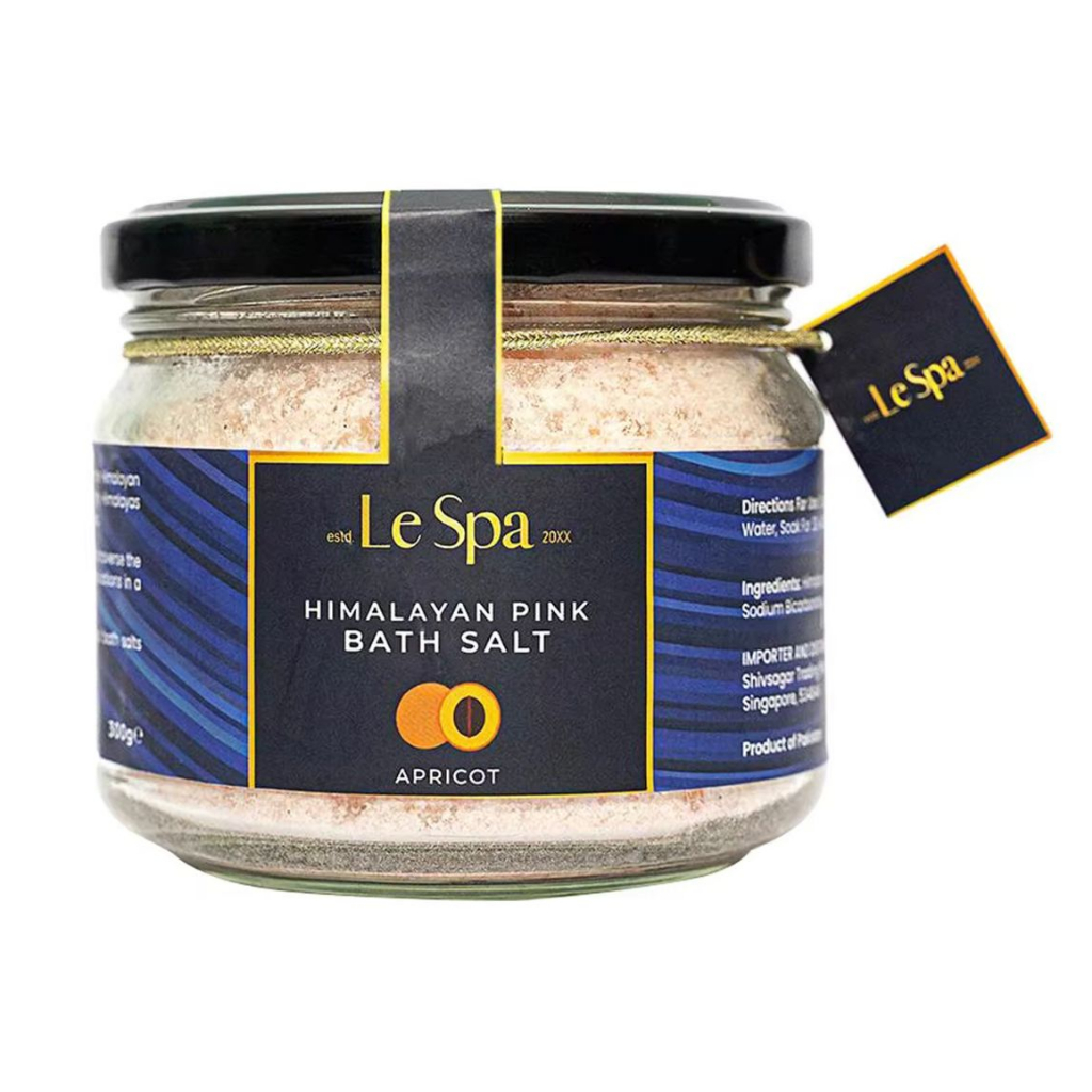Le Spa Himalayan Pink Salt Bath Salt with Apricot 300g (Cruelty-Free ...