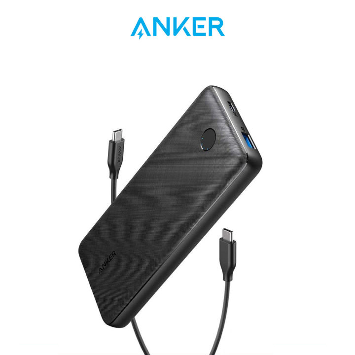 Anker A1287 (PowerCore Essential 20K PD) Portable Charger USB-C Power Bank 20000mAh with 20W ...