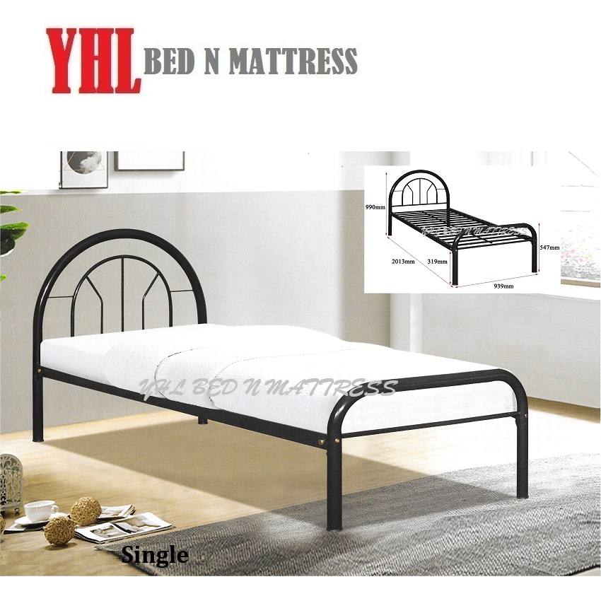 YHL Liilis Suria Single Metal Bedframe With / Without Pull Out Bed ...