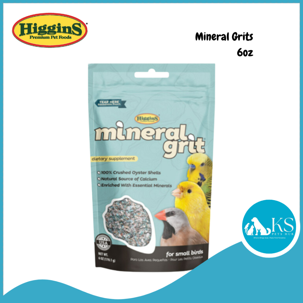 Higgins Mineral Grits For Small Birds Parrot Bird Feed 6oz | Shopee ...