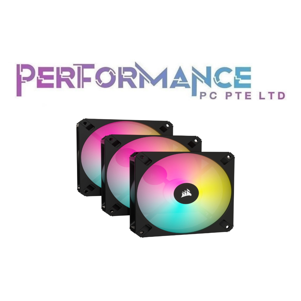 Corsair iCUE AR120 Digital RGB 120mm PWM Fan, Triple Pack, Black/White ...
