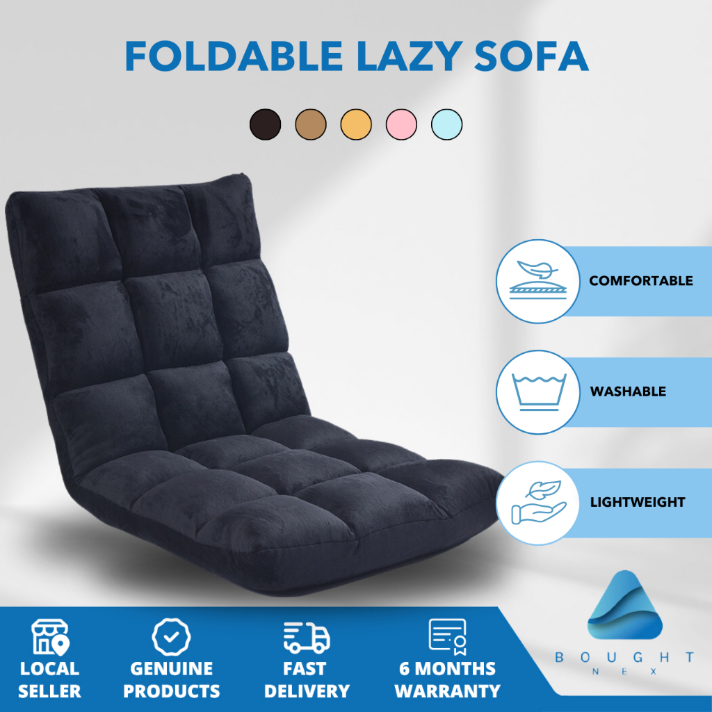 Lazy Sofa Folding Adjustable Chair - Memory Foam, Gaming Floor Seat ...