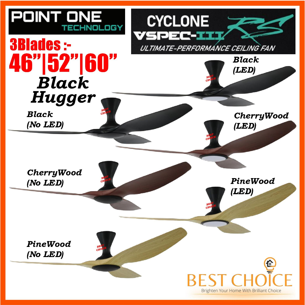 [NEW] Po Eco Cyclone RS 3Blades Ceiling Fan + EC Motor + Smart Function ...