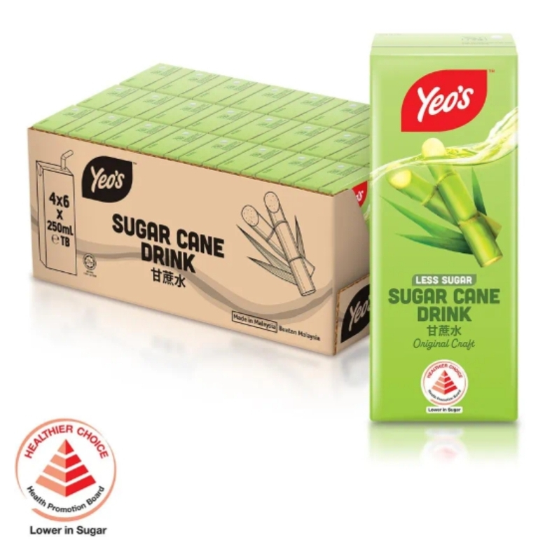 YEO'S Sugar Cane Drink (24's x 250ml) | Shopee Singapore