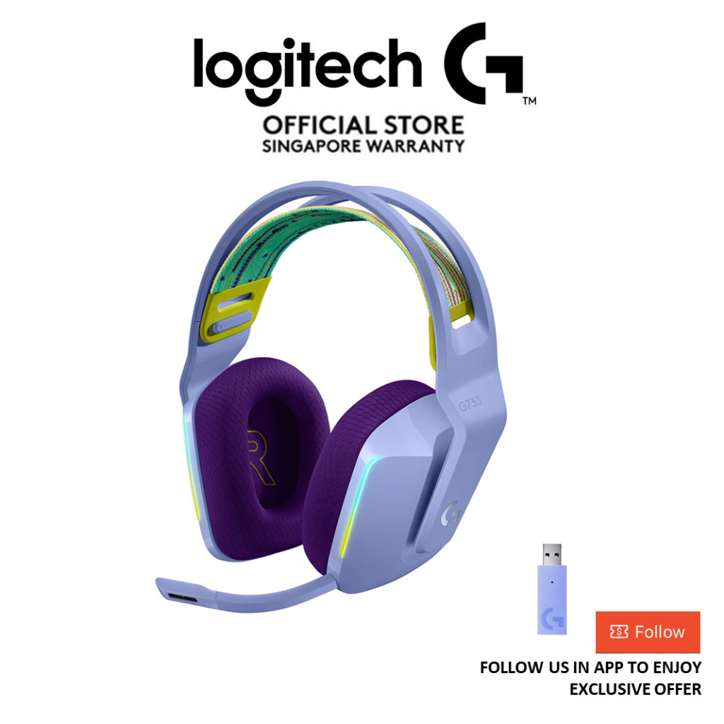 Logitech G733 LIGHTSPEED Wireless Gaming Headset with suspension ...