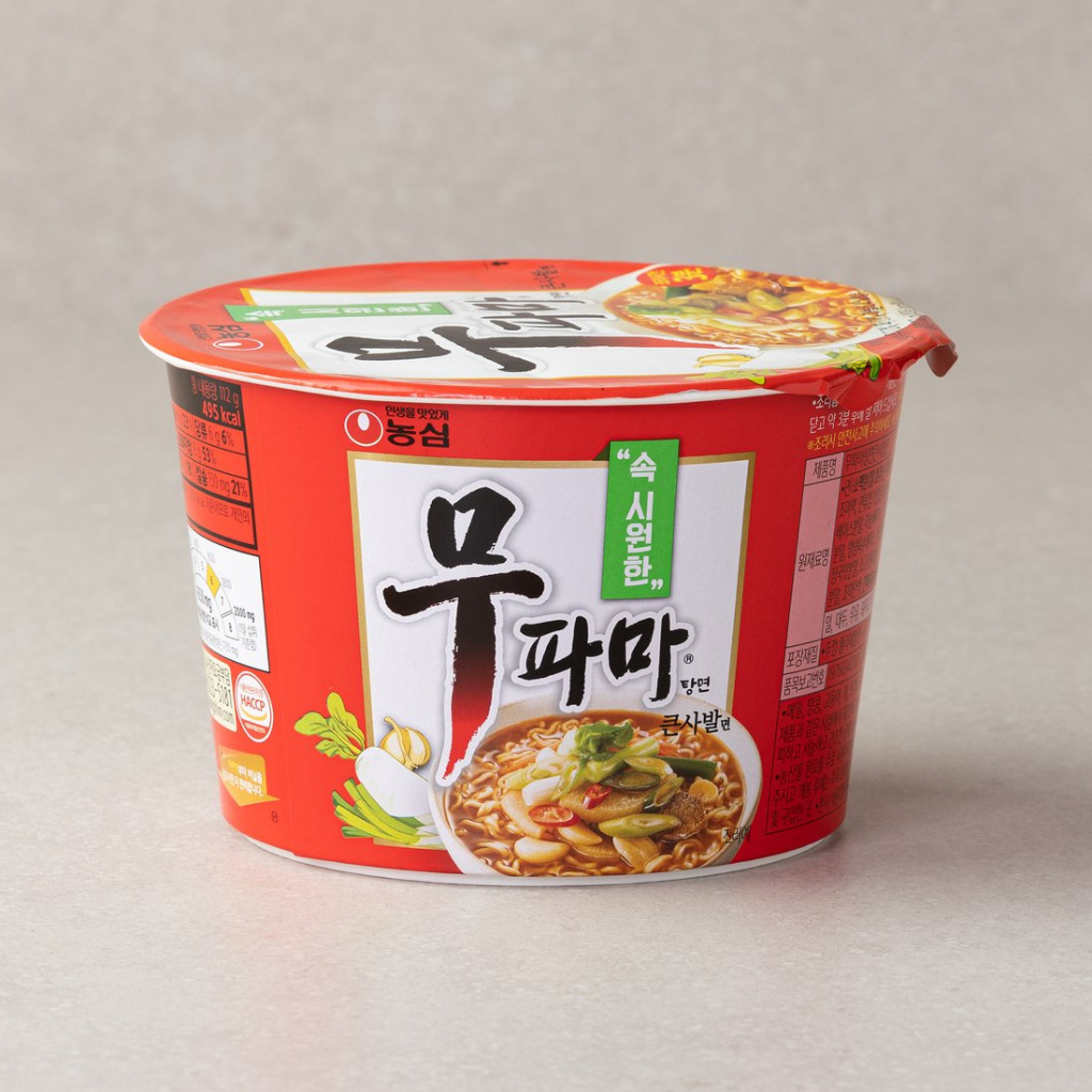 [Nongshim] Mupama Tangmyun Cup 112g 무파마 큰사발 112g | Shopee Singapore