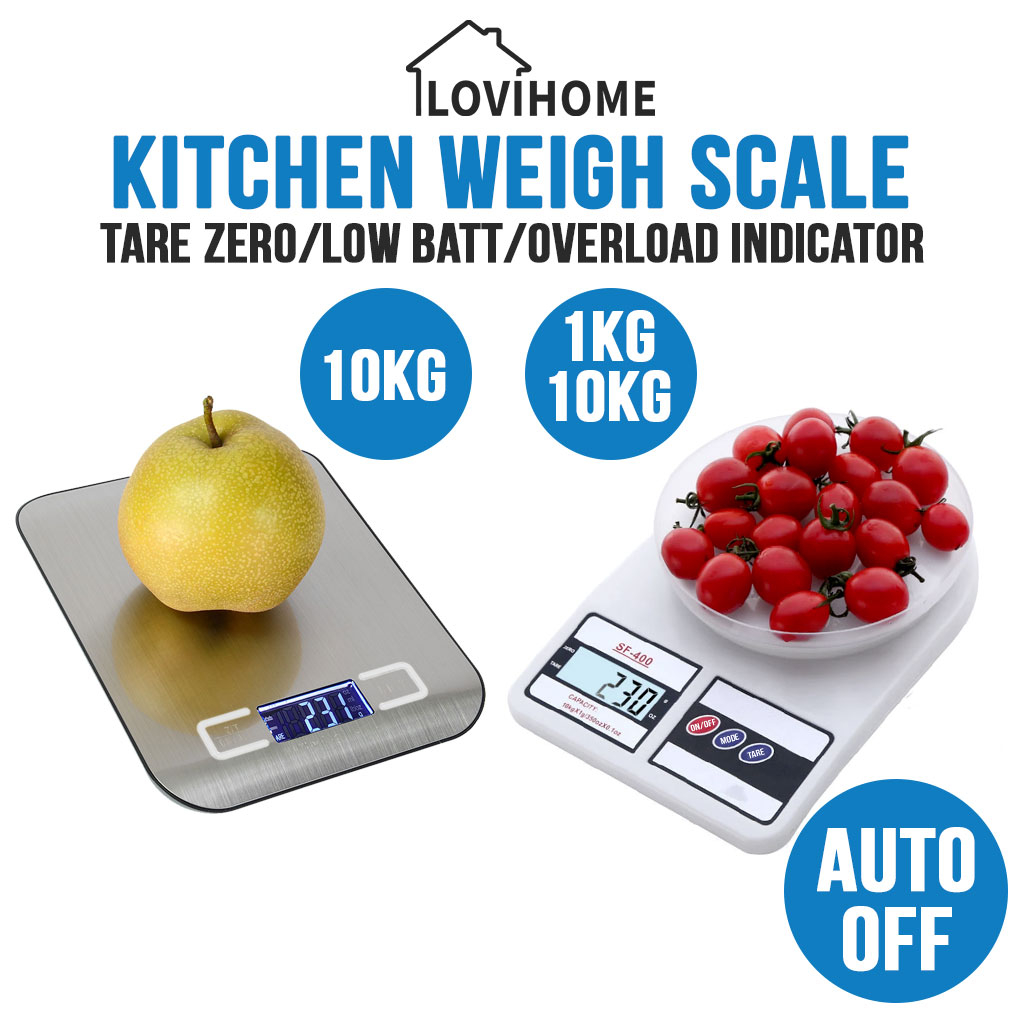 SG Kitchen Digital Weighing Scale 1/10kg - Food Weight Measuring ...