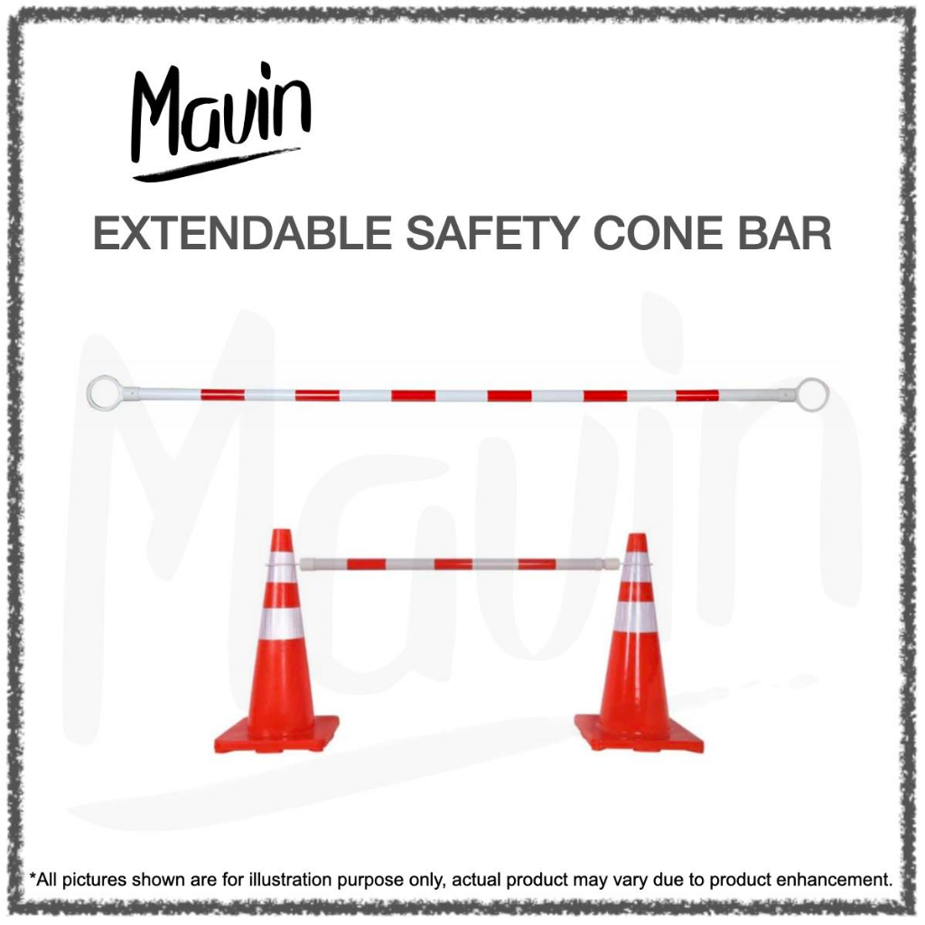 [SG Ready Stock] EXTENDABLE SAFETY CONE POLE, Traffic Safety Barricade ...