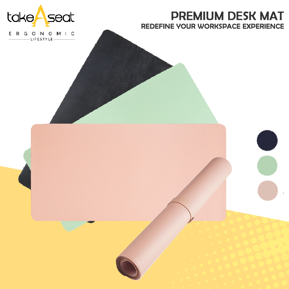 Premium Desk Mat ★ 80cm x 40cm ★ PVC Leather ★ Smooth Usage ★ Protect ...