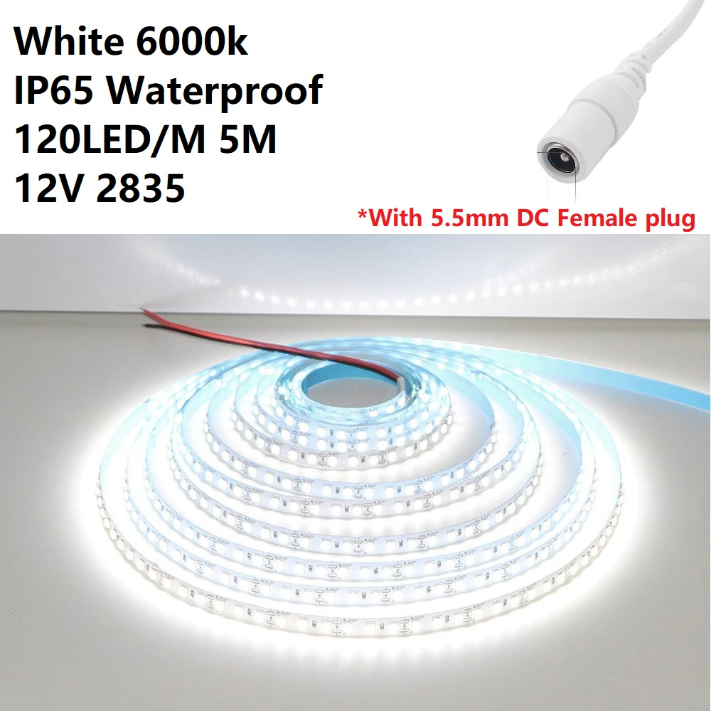 COB LED strip light 2835 5m roll home cove wardrobe light ambient light ...