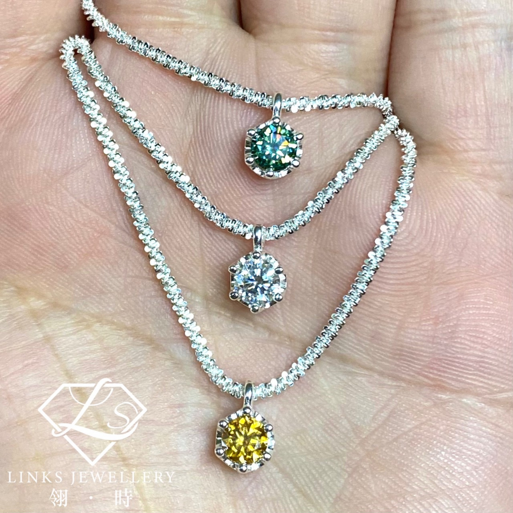 [Real Moissanite]Can Pass Diamond Test 18K Gold Sparkling Color ...