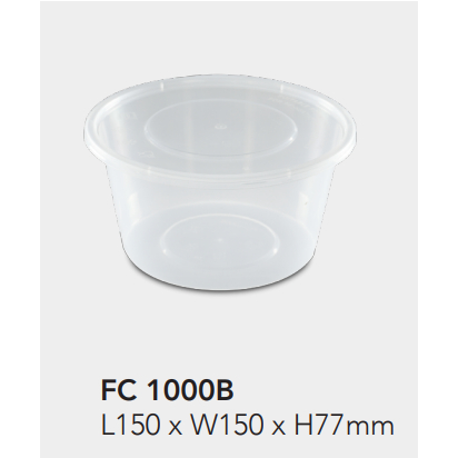 PRICE DROP 50 SETS 1000B Disposable Plastic Container Food Microwavable ...