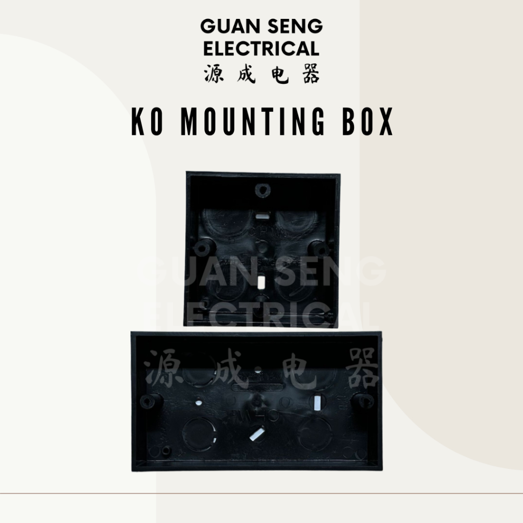 1 Gang 2 Gang KO Mounting Box | Guan Seng Electrical | Shopee Singapore