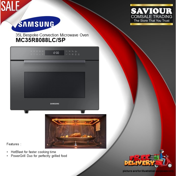SAMSUNG MC35R8088LC/SP 35L BESPOKE HOTBLAST CONVECTION MICROWAVE OVEN ...