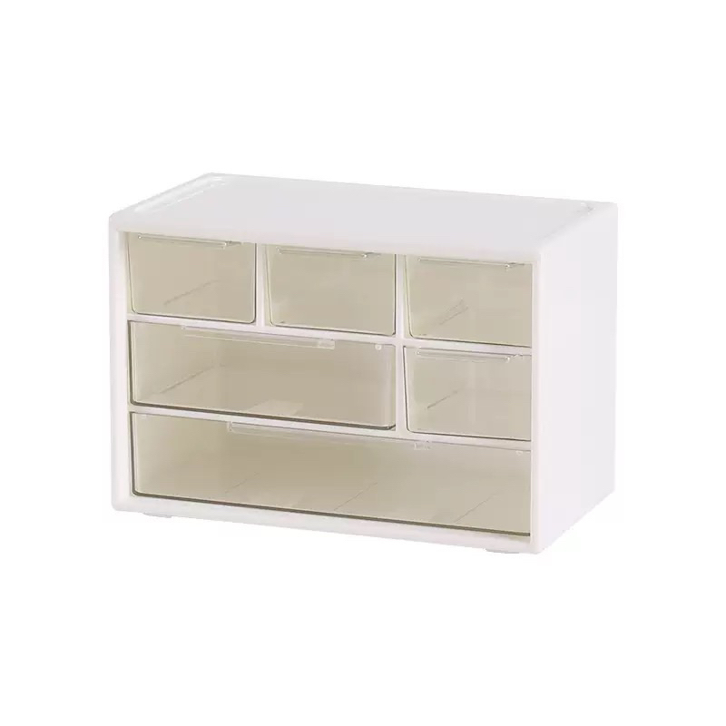[K Plus🇸🇬] Mini Transparent Drawer Storage Box Office Desktop and ...