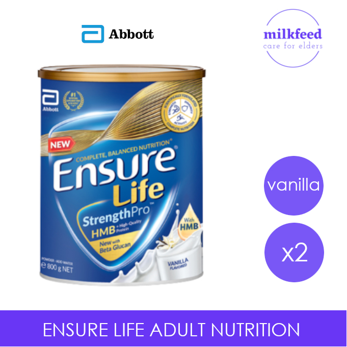 [Bundle of 2] Ensure Life Adult Nutrition StrengthPro - Vanilla 800g ...