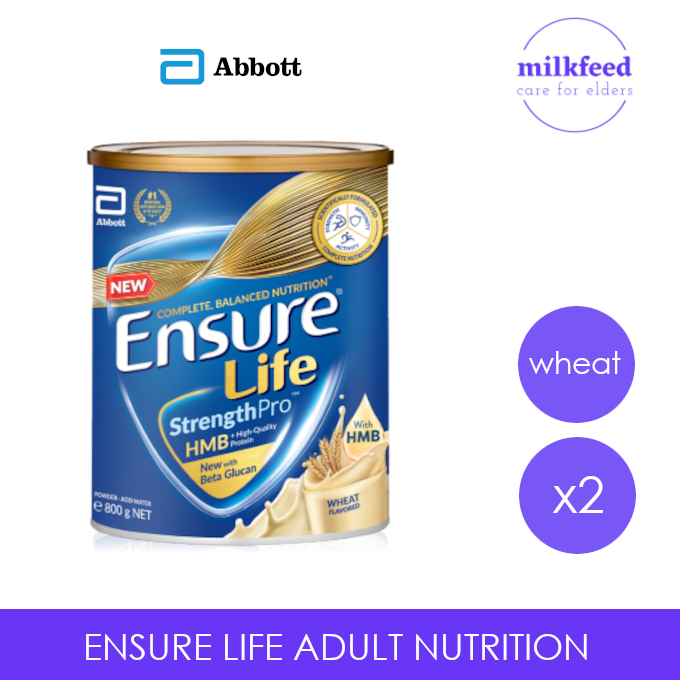 [Bundle of 2] Ensure Life Adult Nutrition StrengthPro - Wheat 800g ...