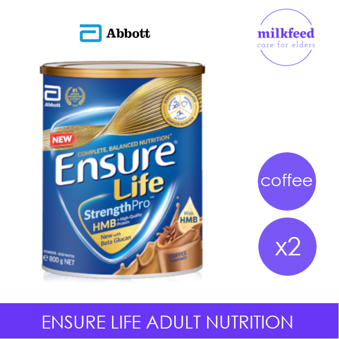 [Bundle of 2] Ensure Life Adult Nutrition StrengthPro - Coffee 800g ...