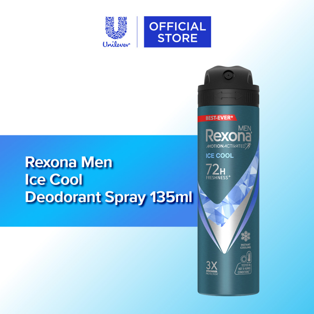 Rexona Men Ice Cool Deodorant Spray 135ml | Shopee Singapore
