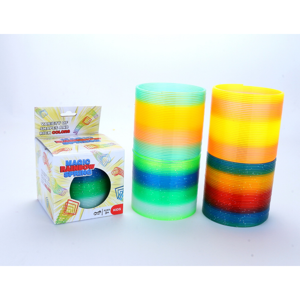 Big/Small Magic Slinky Rainbow Color Perfect For Gift Or Key To Explore ...