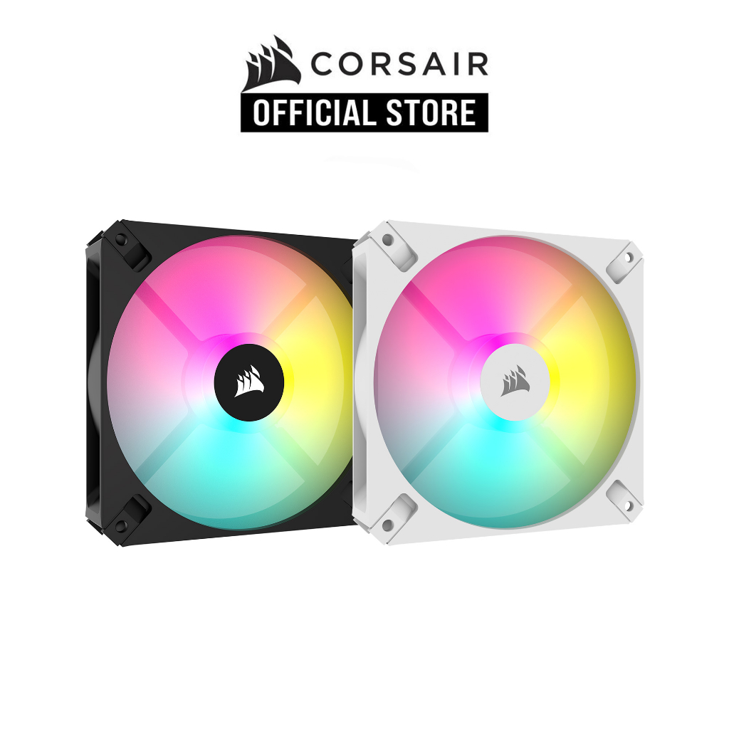CORSAIR AR120 RGB 120mm RGB Fan - Black/White (Single/Triple Pack ...