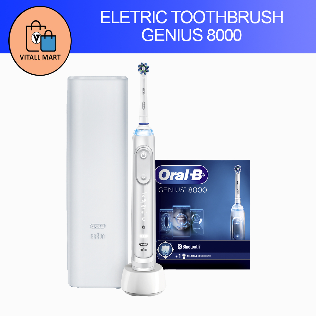 Oral-B Genius 8000 White Electric Toothbrush | Shopee Singapore