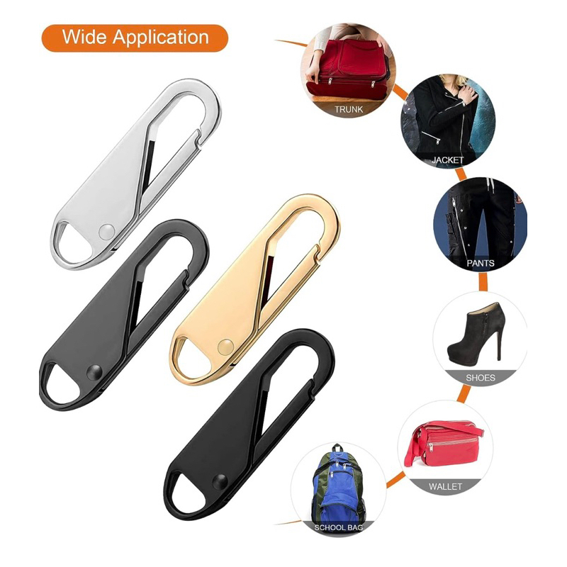 Fashion Zipper Pull Puller,Tag Removable Bag Clothes Metal Zippers ...