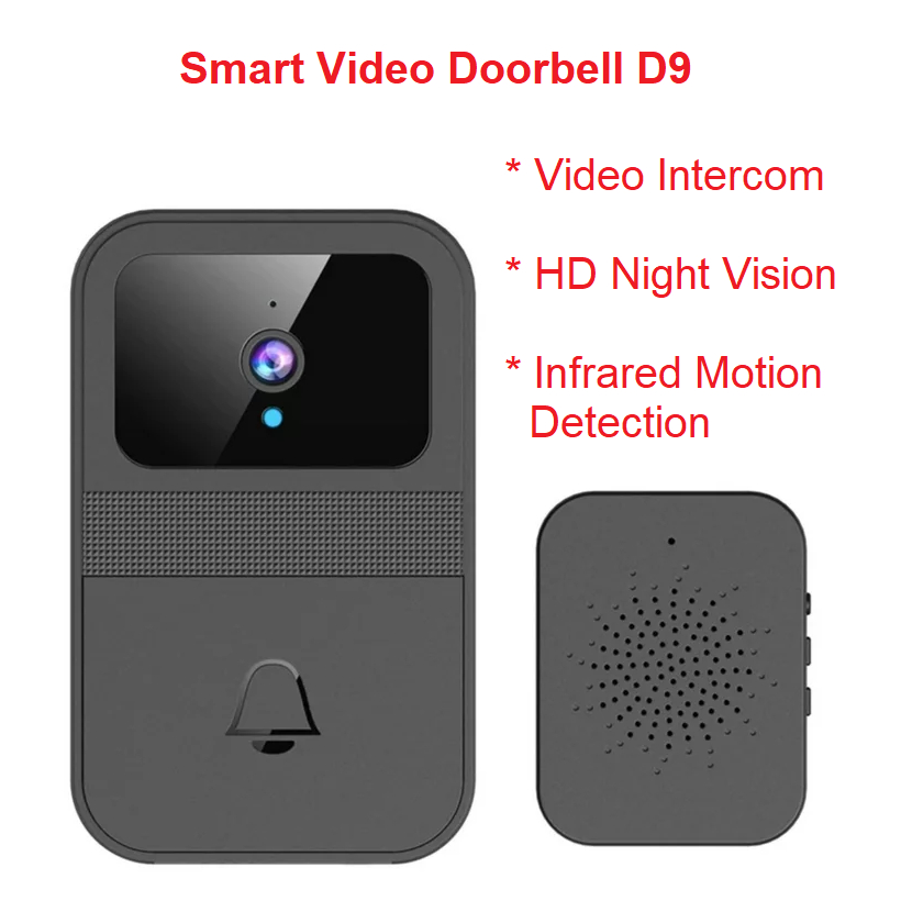 Singapore stock, Smart Video Doorbell D9 Home Surveillance Video ...