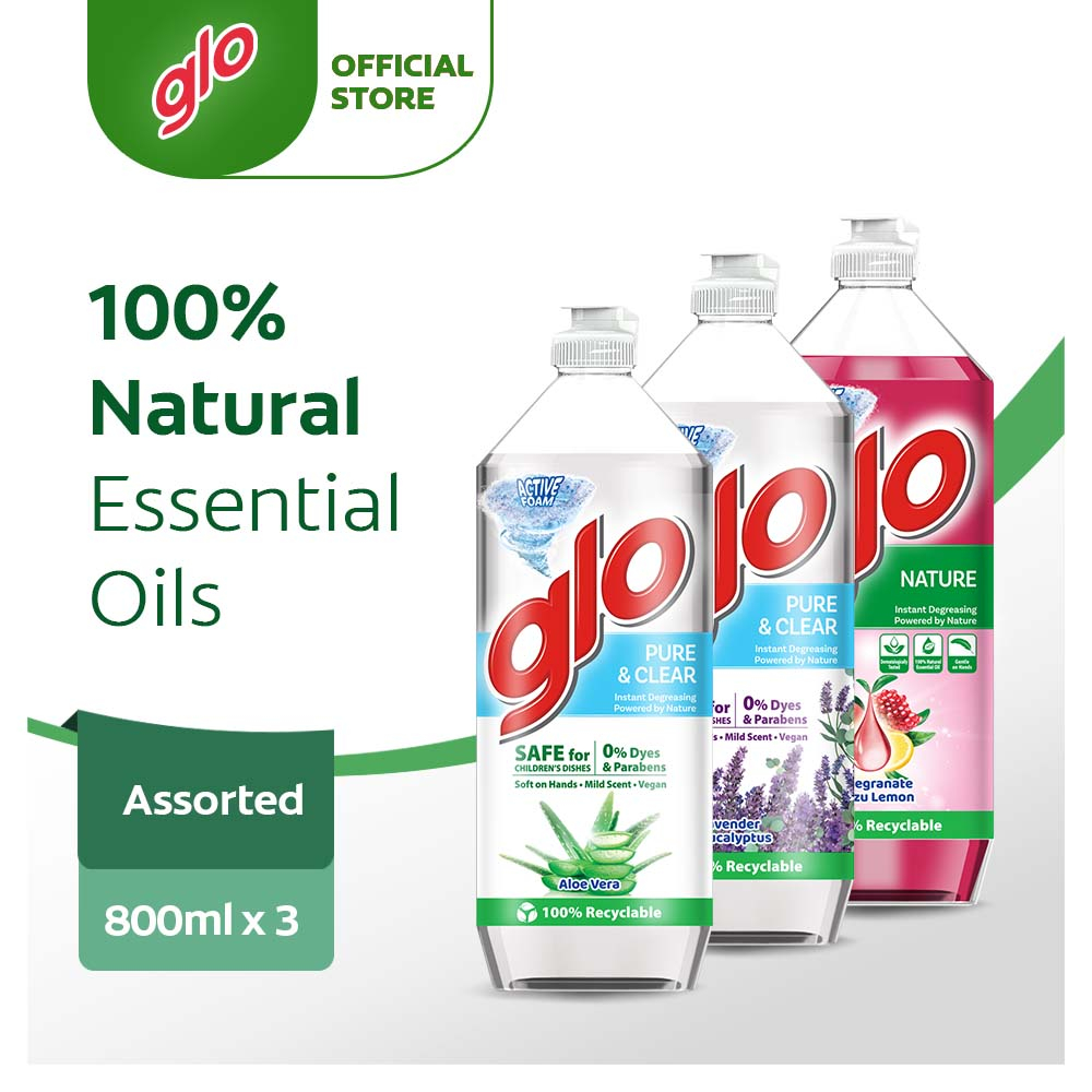 Glo Nature Aloe Vera /Pome&Yuzu/ Apple & Grape/ Lavender/Assorted ...