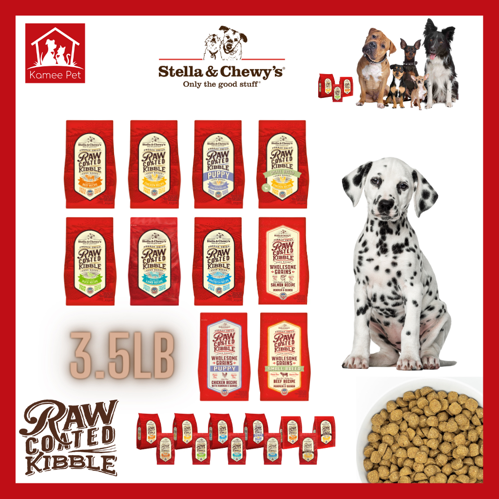 Stella & Chewy's 3.5lb Raw Coated Kibble Wholesome Grains Grain Free ...