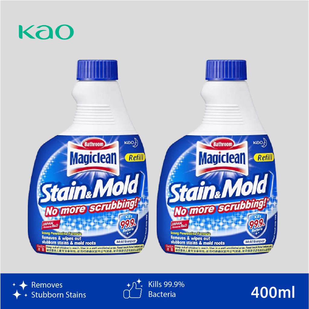 Kao Magiclean Bathroom Stain & Mold Refill - 400ml | Shopee Singapore