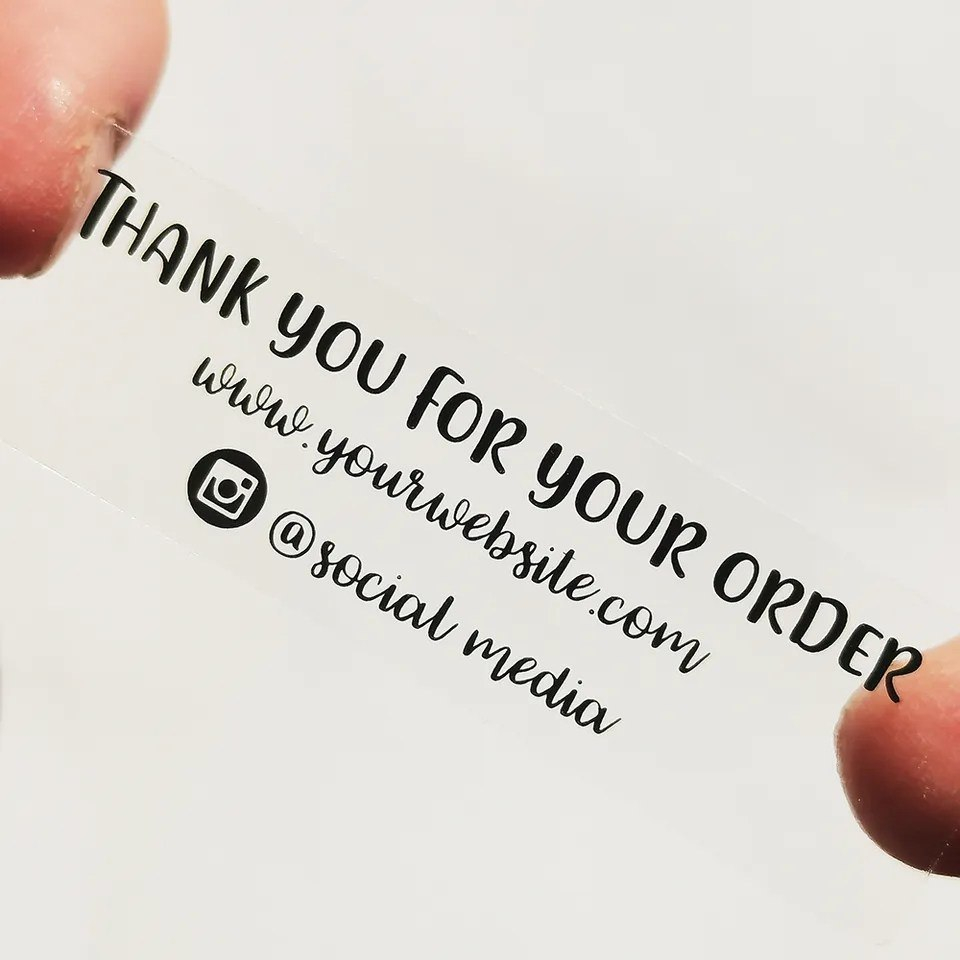 Customized Labels Transparent | Product Labels Clear Sticker Labels ...