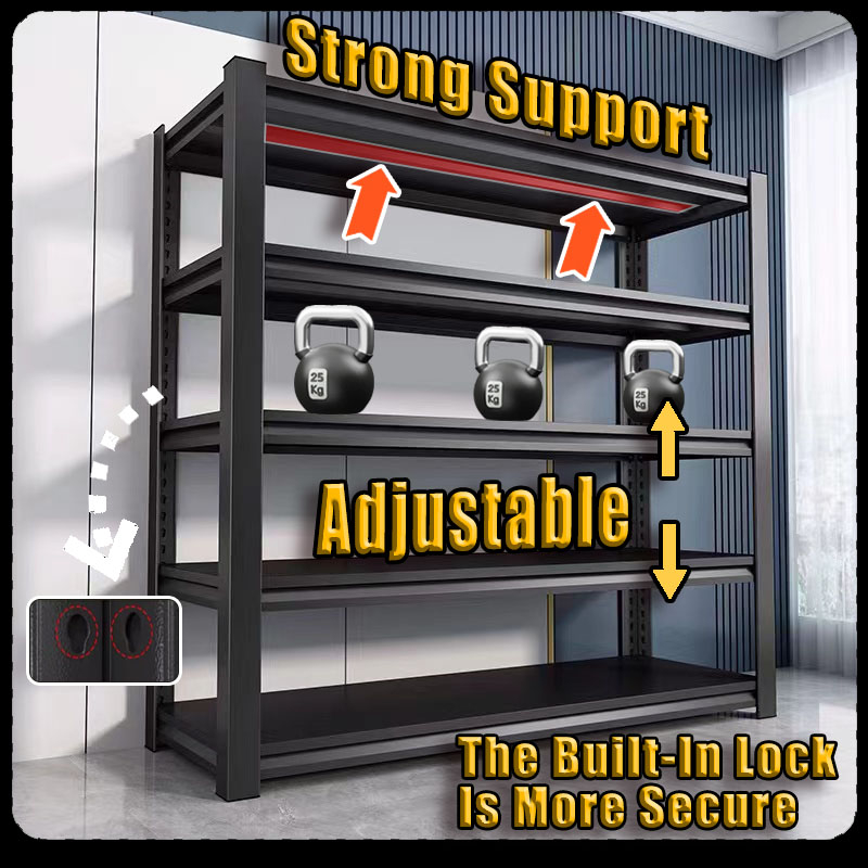 Adjustable Heavy Duty Shelf Storage Rack Organizer Boltless Metal Rack ...