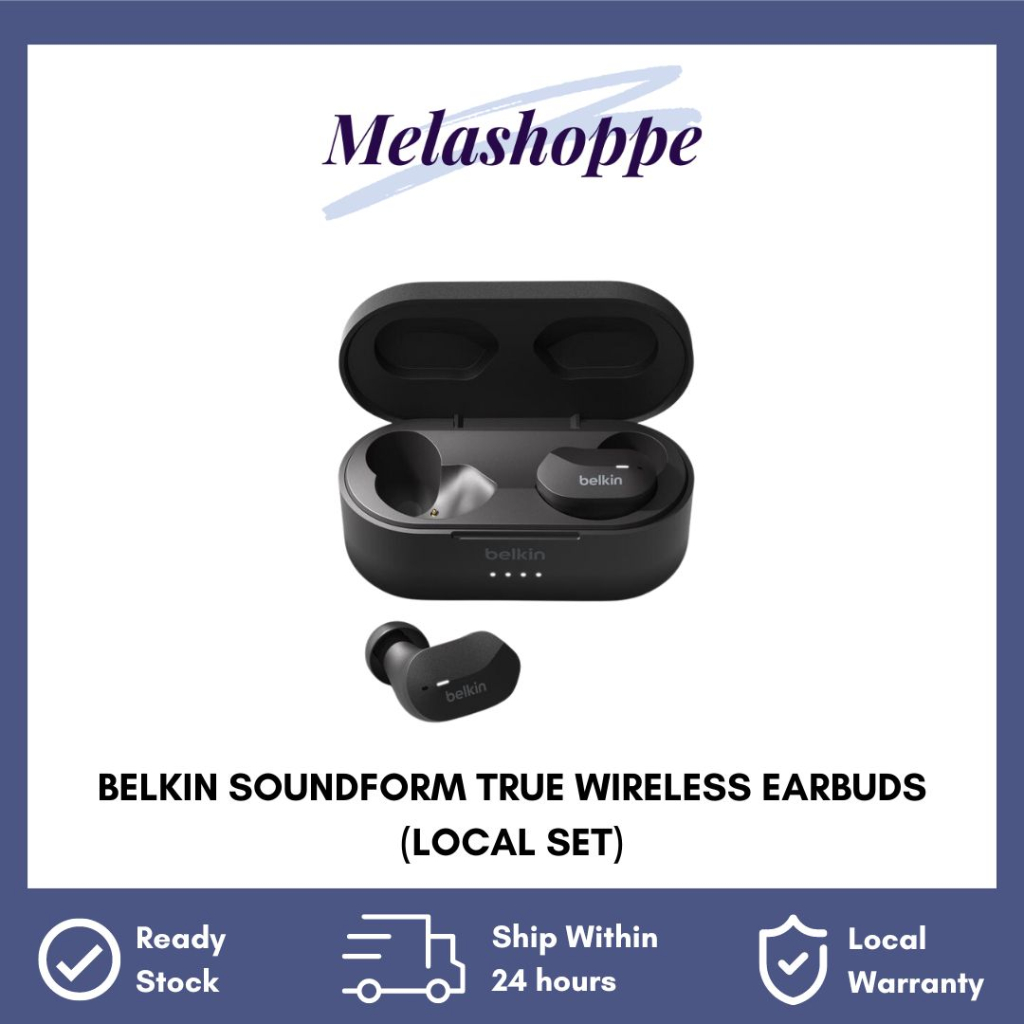 Belkin SoundForm True Wireless Earbuds (Local Set) | Shopee Singapore