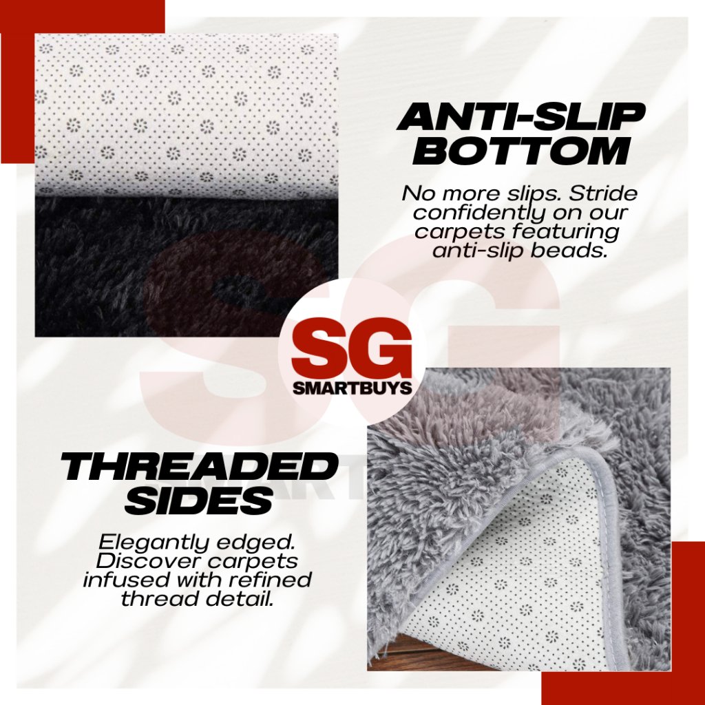 𝗥𝗔𝗬𝗔 𝗦𝗔𝗟𝗘 🎉 | 🇸🇬 🔥 NON SHED FLUFFY SUPER SOFT FUR CARPET RUG 🔥 NORDIC ...