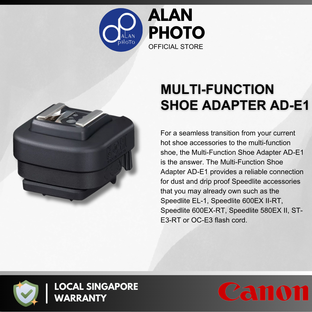 Canon AD-E1 Multi-Function Shoe Adapter | Canon Singapore Warranty | Shopee Singapore