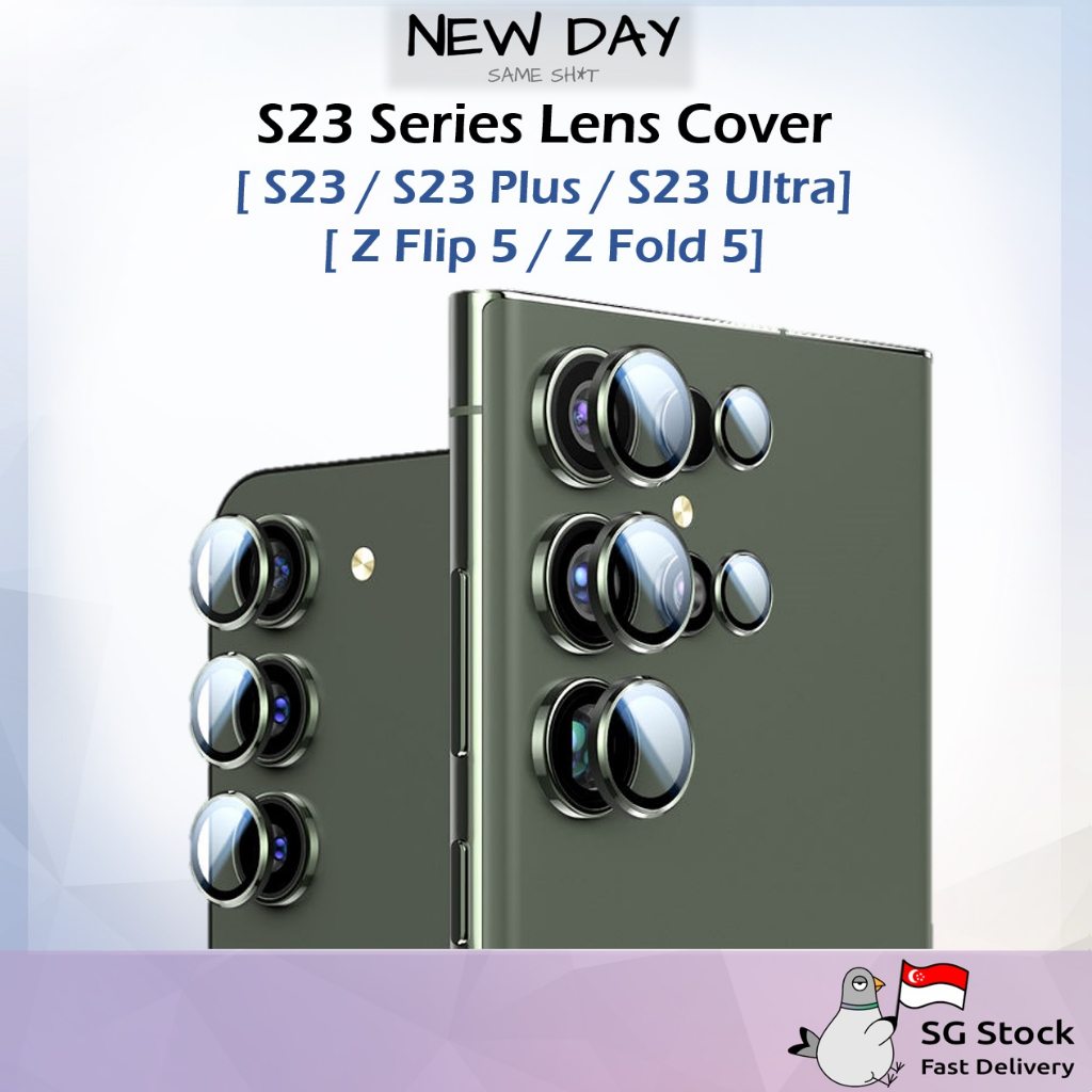 Z Fold 5, Z Flip 5, S23, S24 Series Camera Lens Cover Protector [For Galaxy S23, S23 Plus, S23 ...