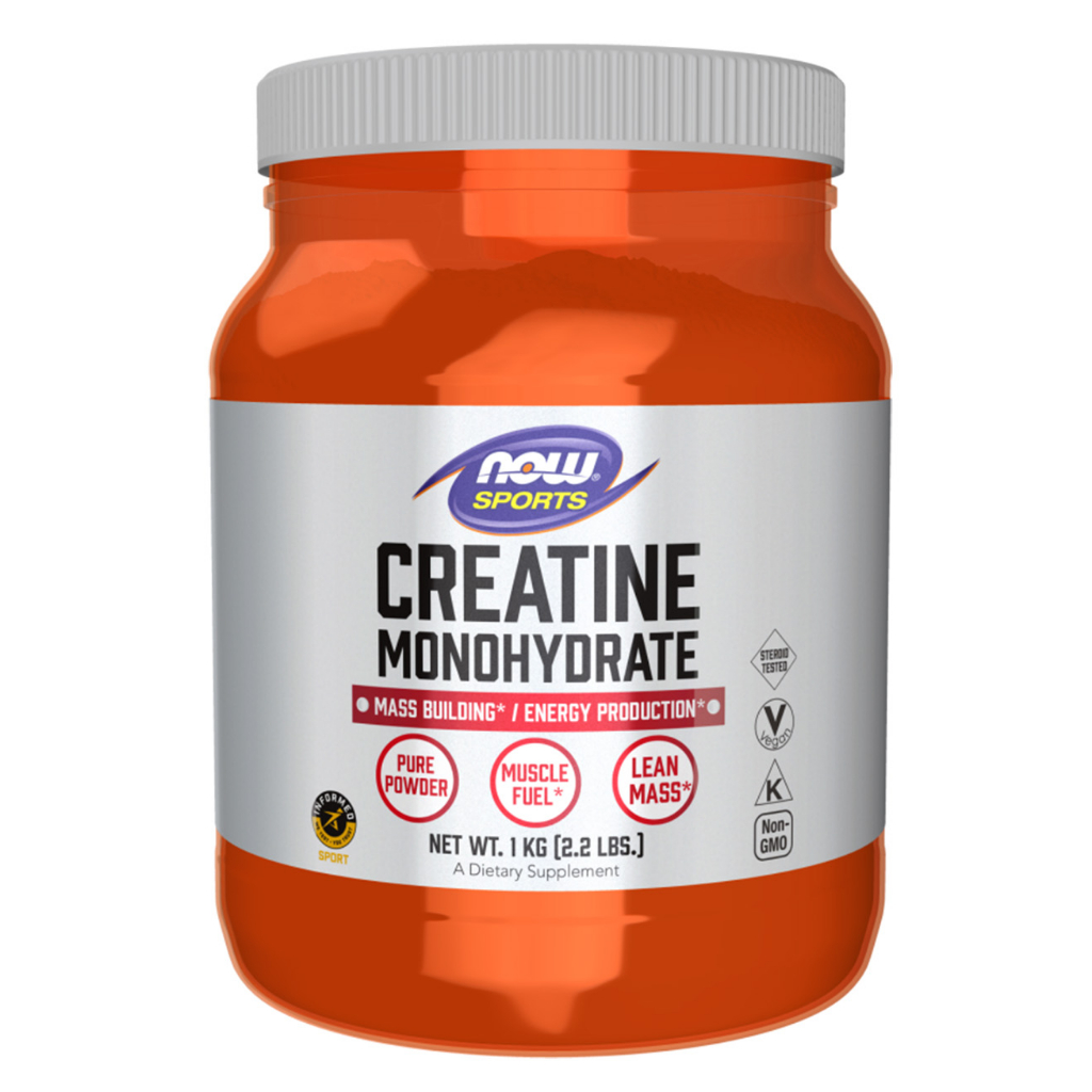 Now Sports Creatine Monohydrate 1kg / Creatine 600g / Creatine 120 Veg ...