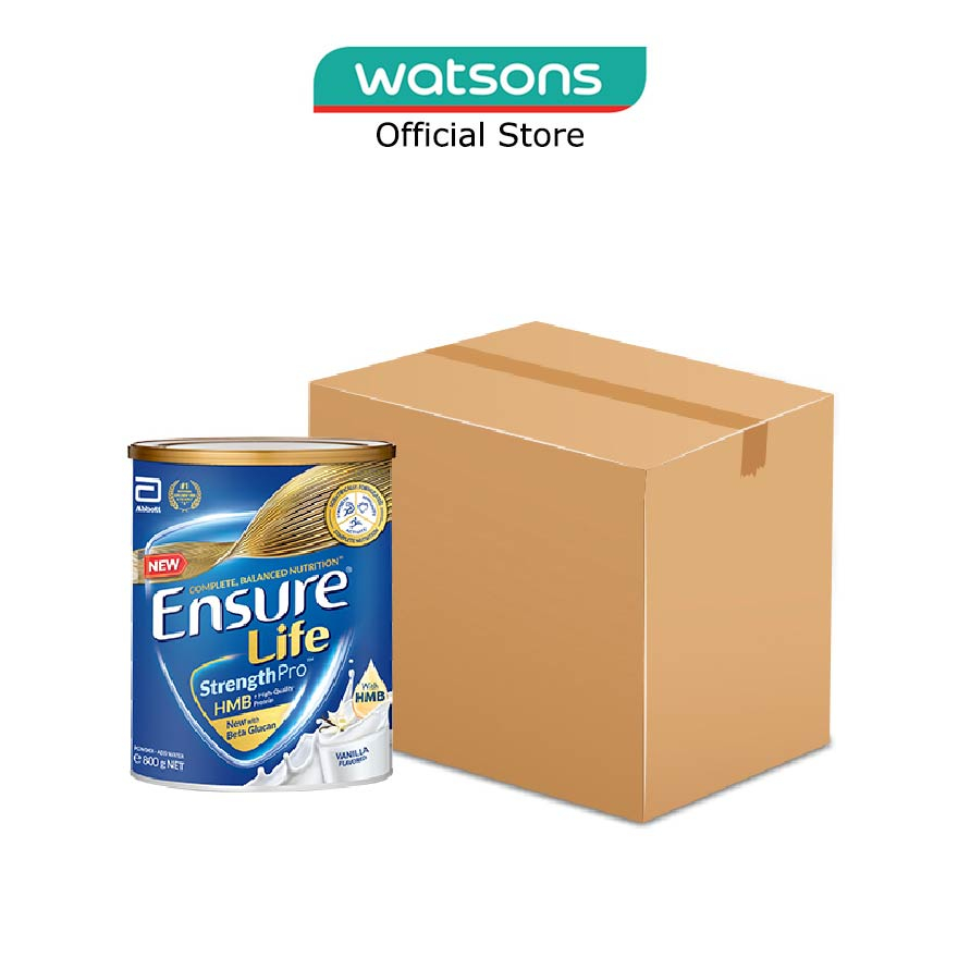 ENSURE Life Hmb Strength Pro Vanilla Carton 12s x 800g | Shopee Singapore