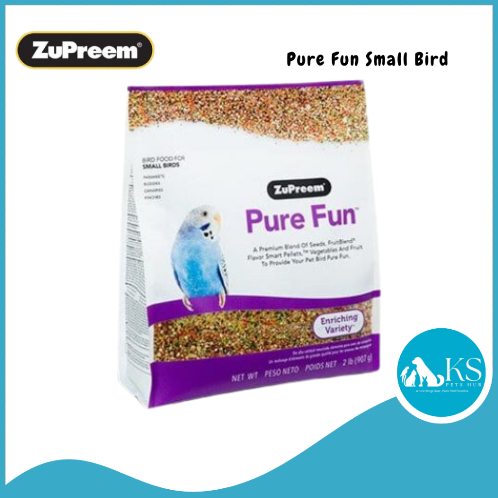 Zupreem Pure Fun Small Bird 2lb Parrot Feed | Shopee Singapore