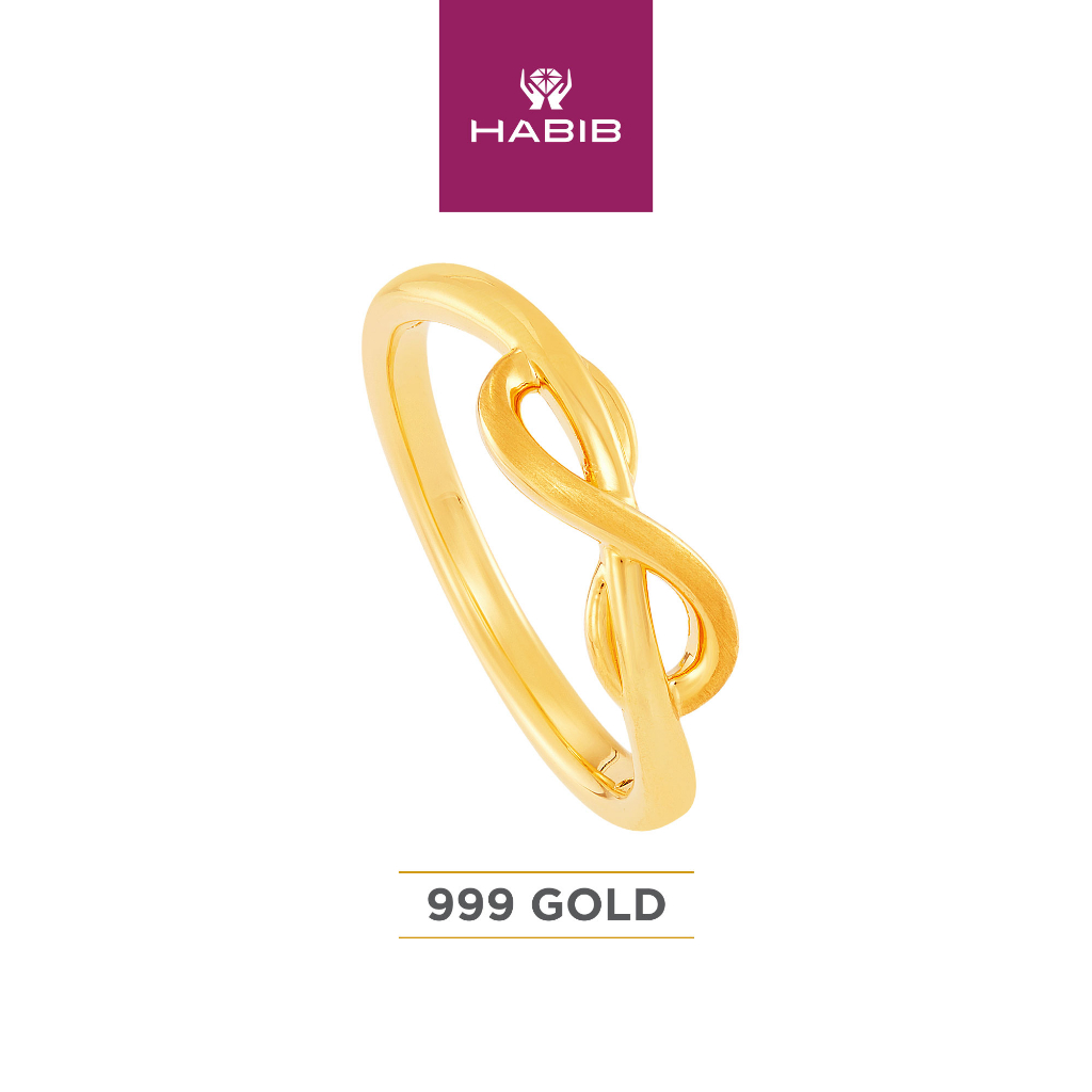 HABIB 999/24K Yellow Gold Ring R9ABJ0423 | Shopee Singapore